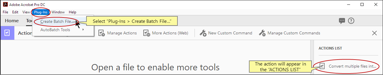 Batch Conversion of Files Into PDF Format