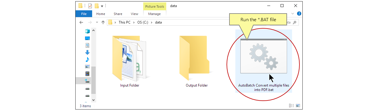 Batch Conversion of Files Into PDF Format