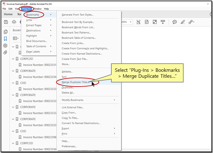 Bookmarking PDF Documents by Text Pattern Using the AutoBookmark™ Plug ...