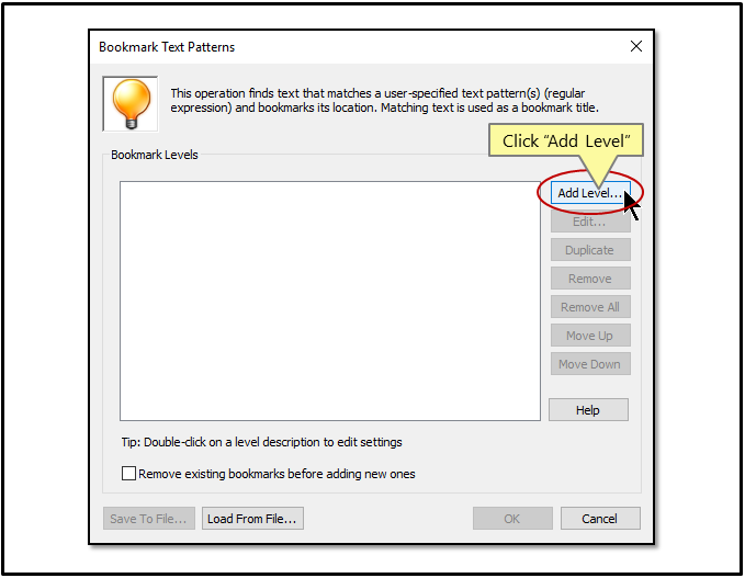 Bookmarking PDF Documents by Text Pattern Using the AutoBookmark™ Plug ...