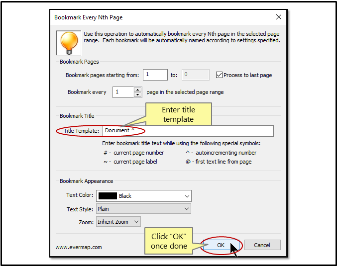 Bookmarking Every Nth Page In A PDF Document Using The AutoBookmark ...