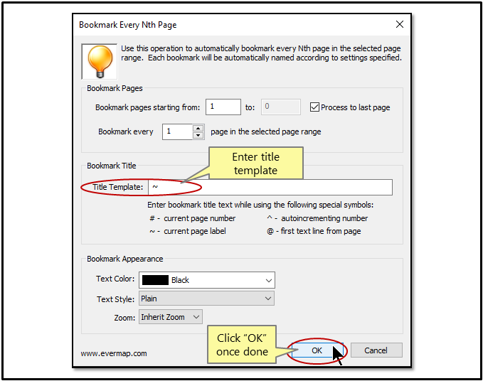 Bookmarking Every Nth Page In A PDF Document Using The AutoBookmark ...
