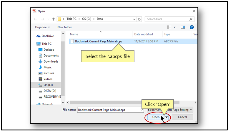 One-Click Bookmarking using List of Bookmarks