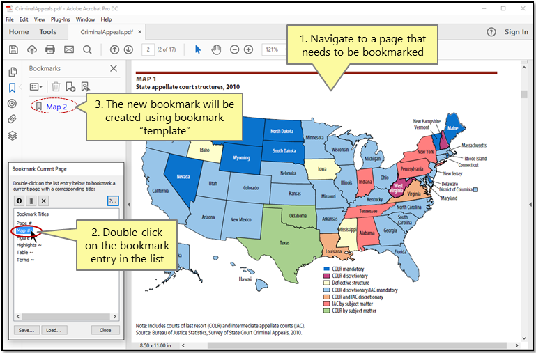 One-Click Bookmarking using List of Bookmarks