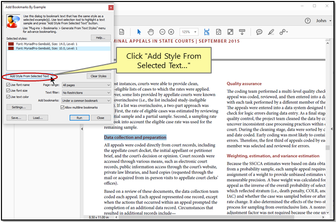 Bookmarking PDF Text "By Example" Using The AutoBookmark™ Plug-in For ...
