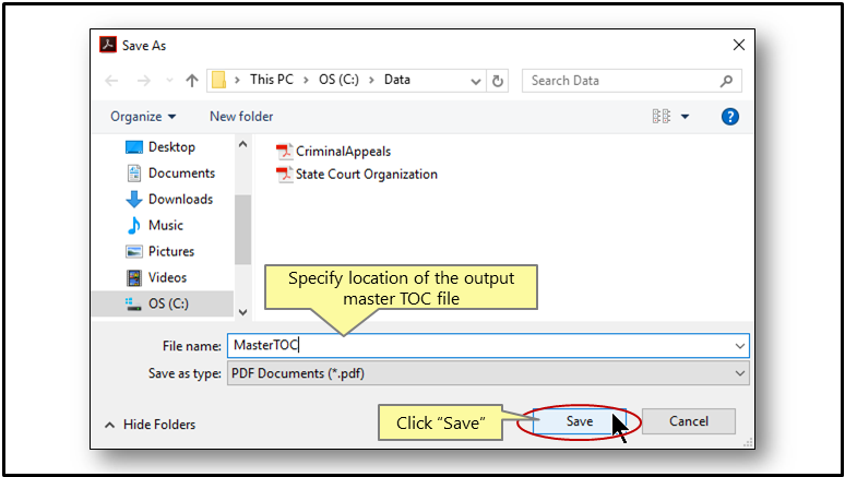 Creating Table Of Contents From PDF Bookmarks