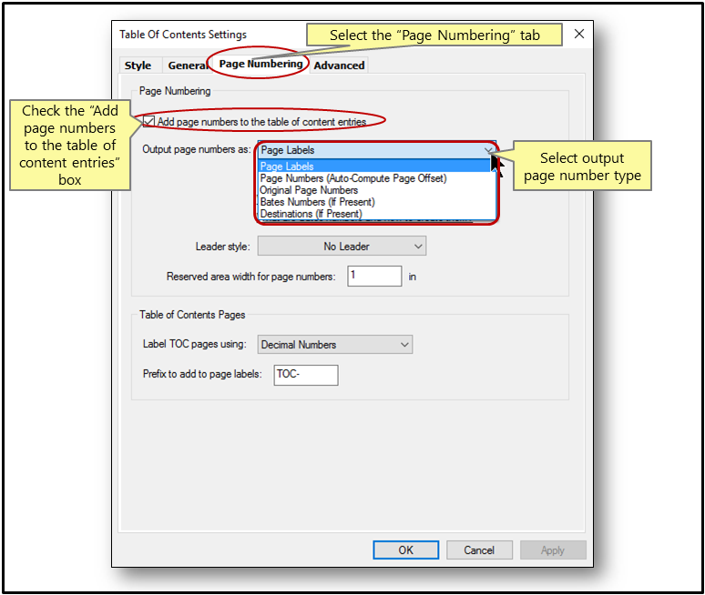Creating Table Of Contents From PDF Bookmarks