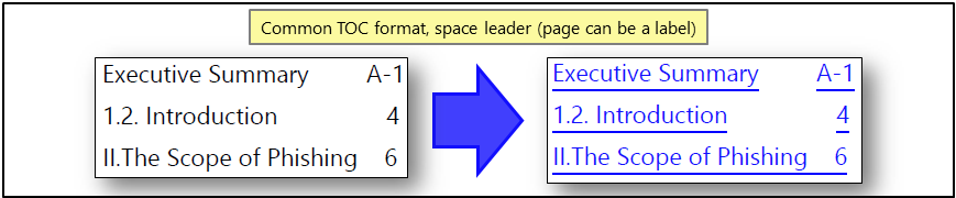 Linking PDF Table Of Contents To Pages