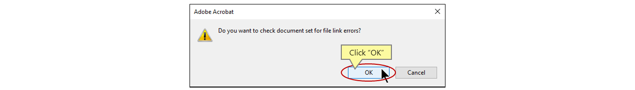 Fixing File Link Errors in PDF Document Sets