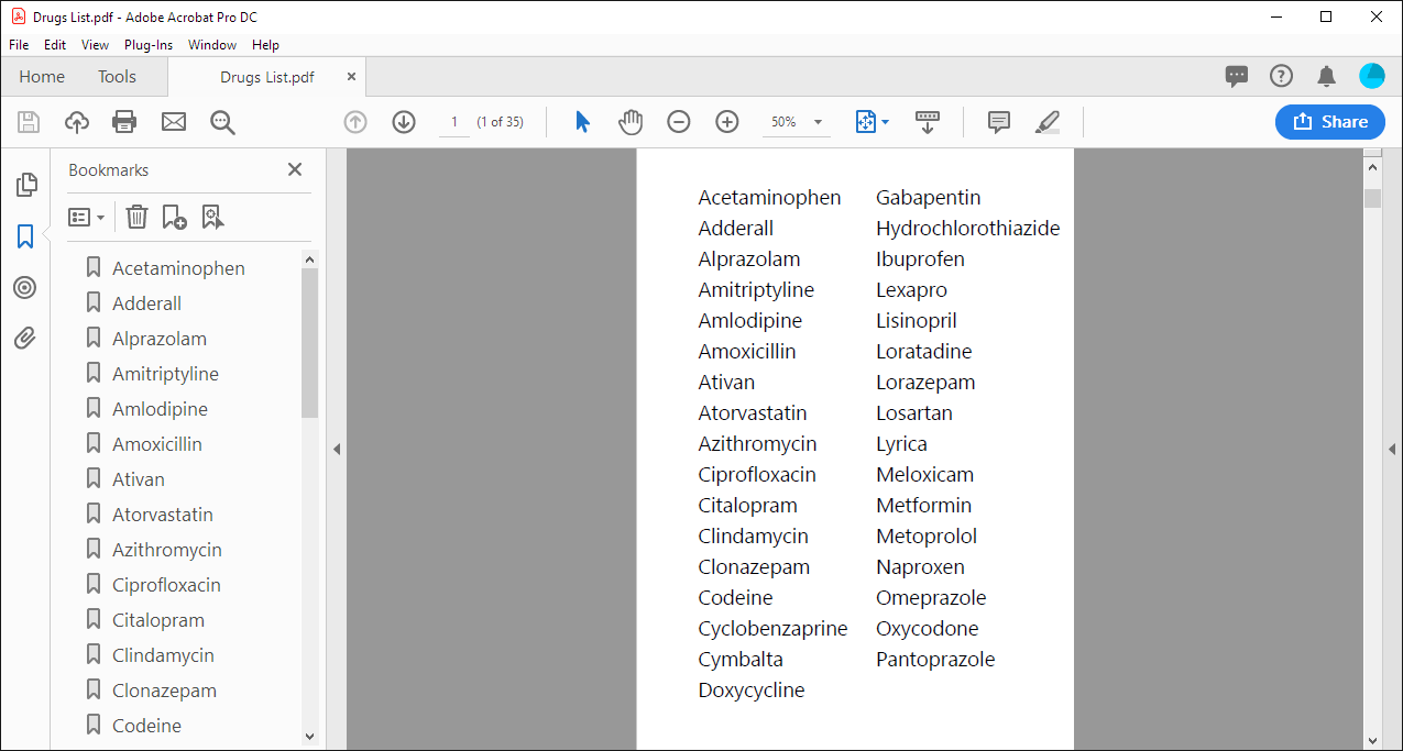Creating Links from Bookmarks in PDF Files