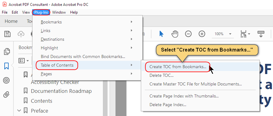 Customizing TOC title in PDF