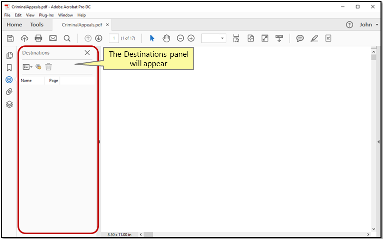 Introduction to PDF Destinations