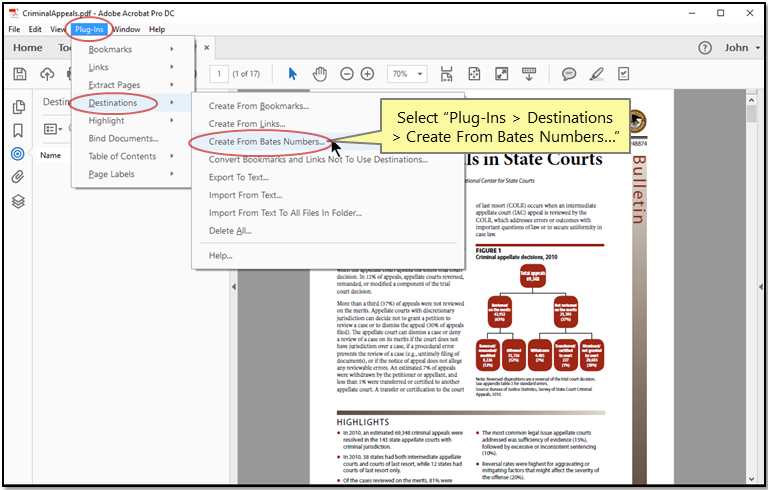 Introduction to PDF Destinations