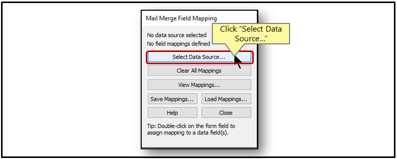 Select data source