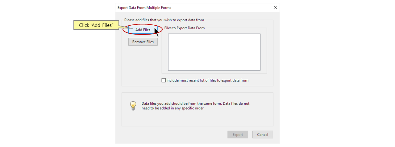 Merging Data from Multiple PDF Forms into an Excel Spreadsheet