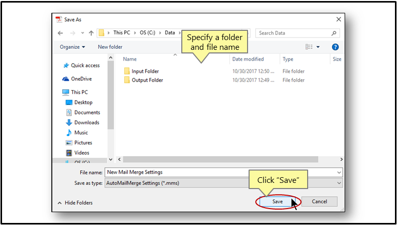 Running Mail Merge Via Action Wizard