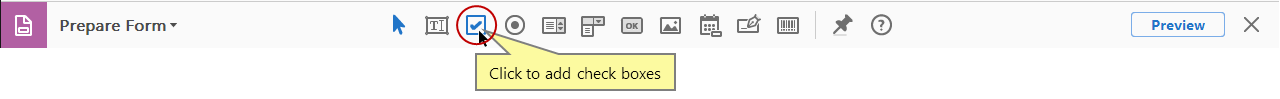 Using PDF Checkboxes, Radio Buttons and List Boxes