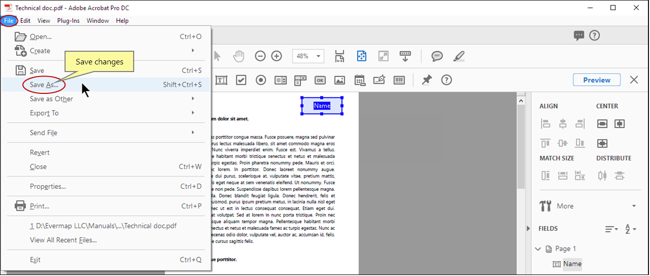 Watermarking PDF Files