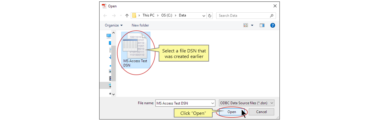 Using ODBC Databases in the Mail Merge