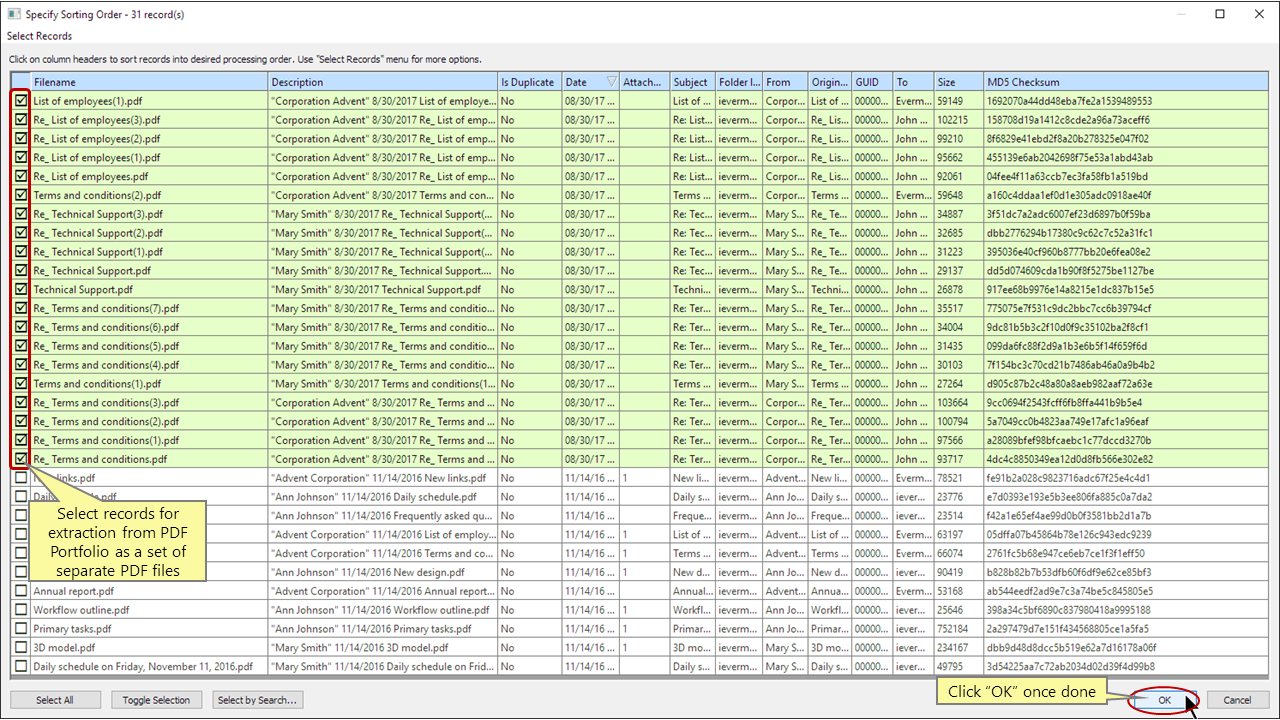 Deduplicating PDF Files