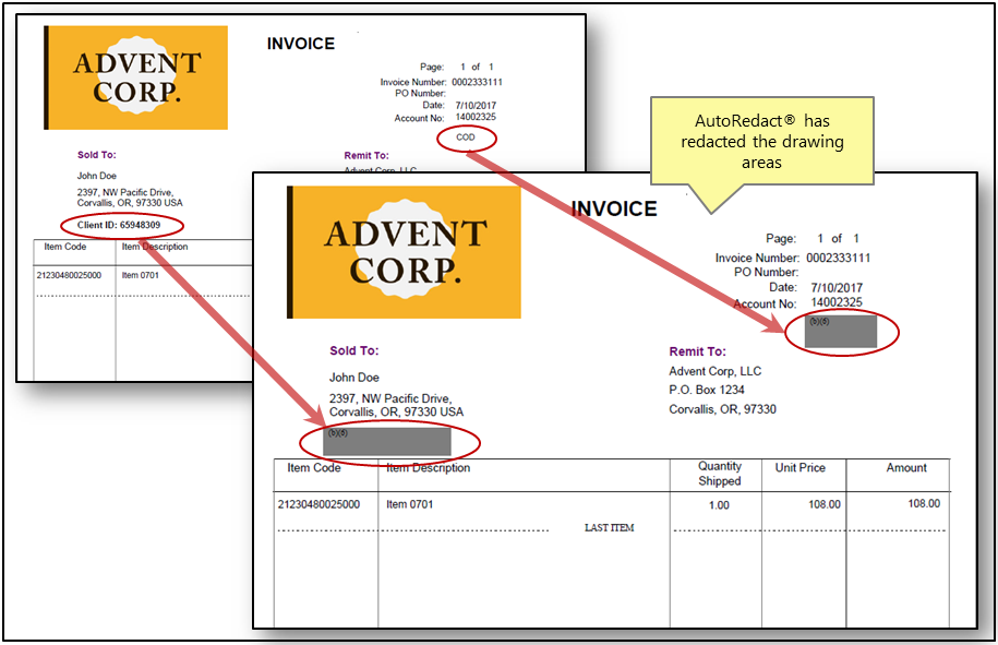 Redacting PDF Files By Drawing Areas
