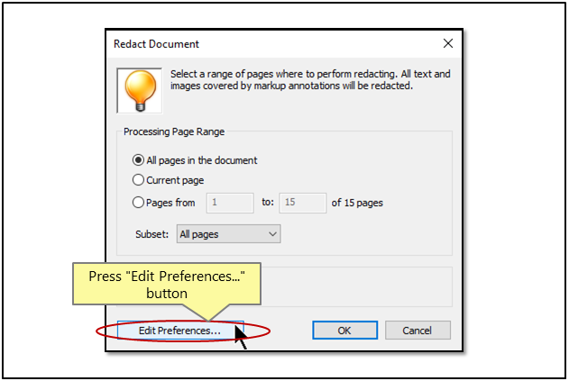 Redacting PDF Files By Drawing Areas