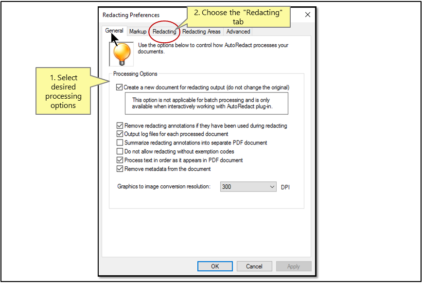 Redacting PDF Files By Drawing Areas