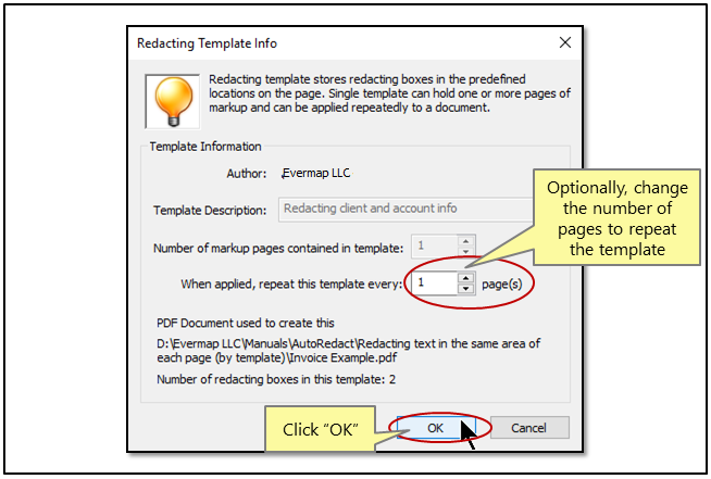 Redacting Text By Template With AutoRedact® Plug-in For Adobe® Acrobat®