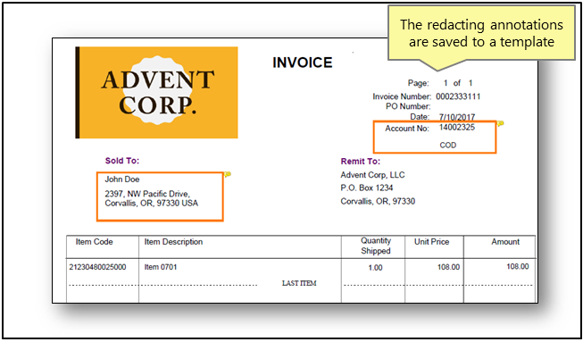 Redacting Text By Template With AutoRedact® Plug-in For Adobe® Acrobat®