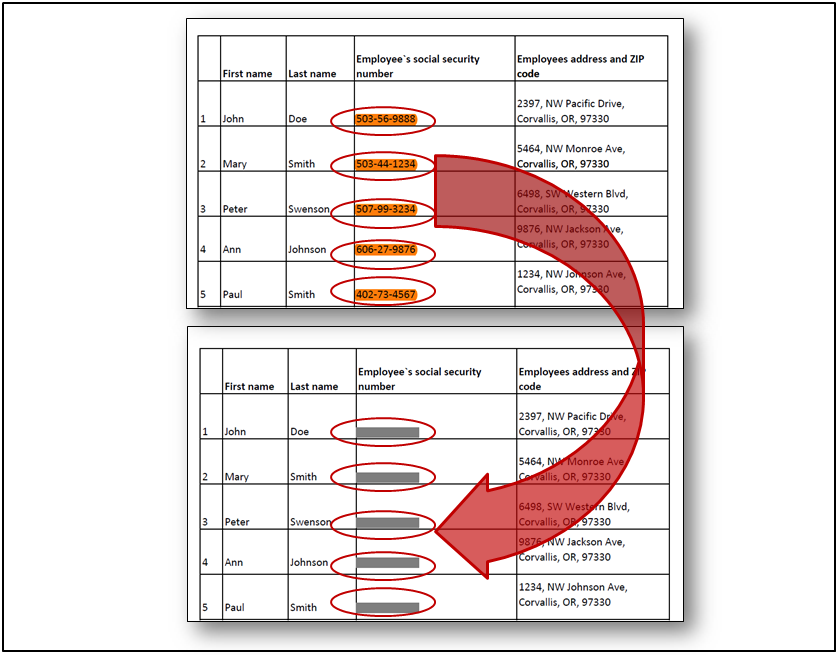Redacting SSN By Search With AutoRedact® Plug-in For Adobe® Acrobat®