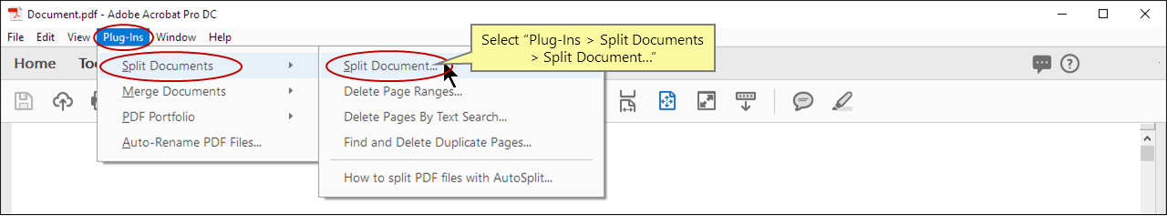 Splitting PDF into Single-Page Documents