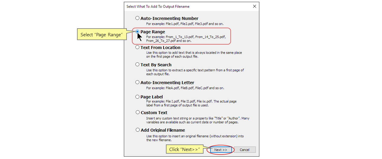 Extracting Custom Page Ranges from PDF File
